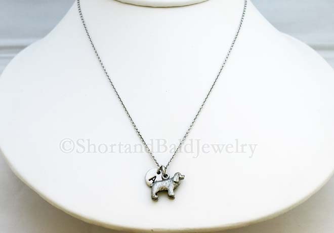 Cocker Spaniel Charm Necklace Cocker Spaniels Initial - Etsy