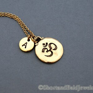 OHM Symbol Necklace, Om Symbol Necklace, Ohm Buddhist, Ohm Yoga, Ohm ...