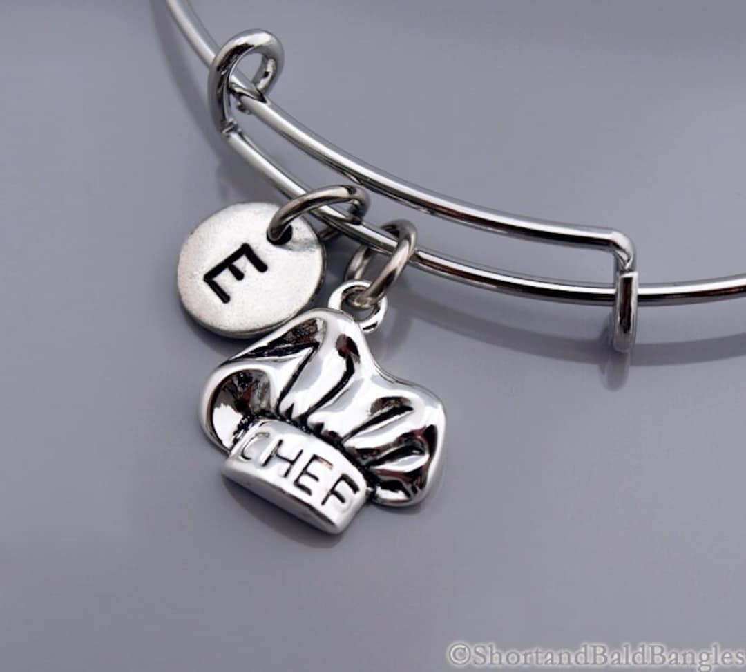 Chef's Hat Bangle, Chef Hat, Cook's Hat, Chef Toque, Expandable Bangle ...