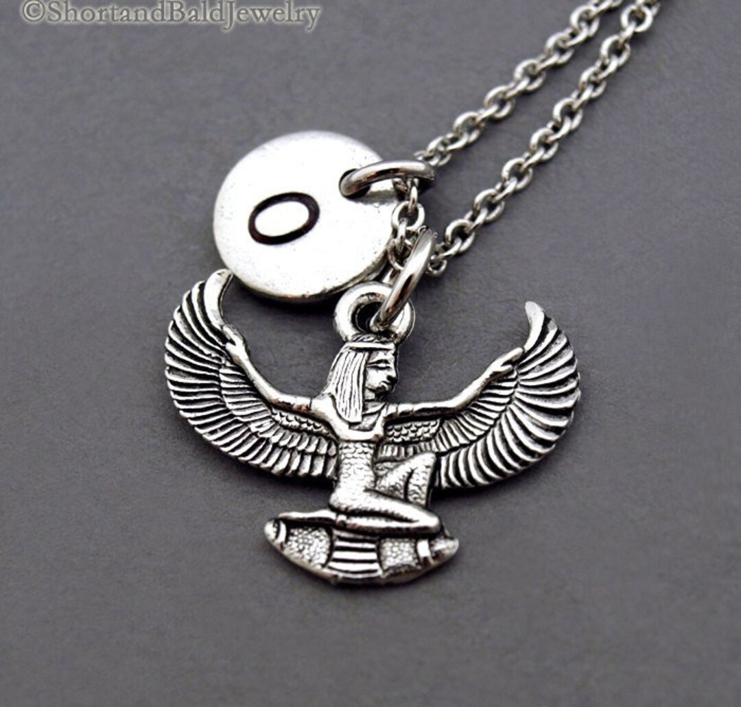 Isis Necklace, Egyptian Goddess Isis, Silver Isis, Winged Isis ...