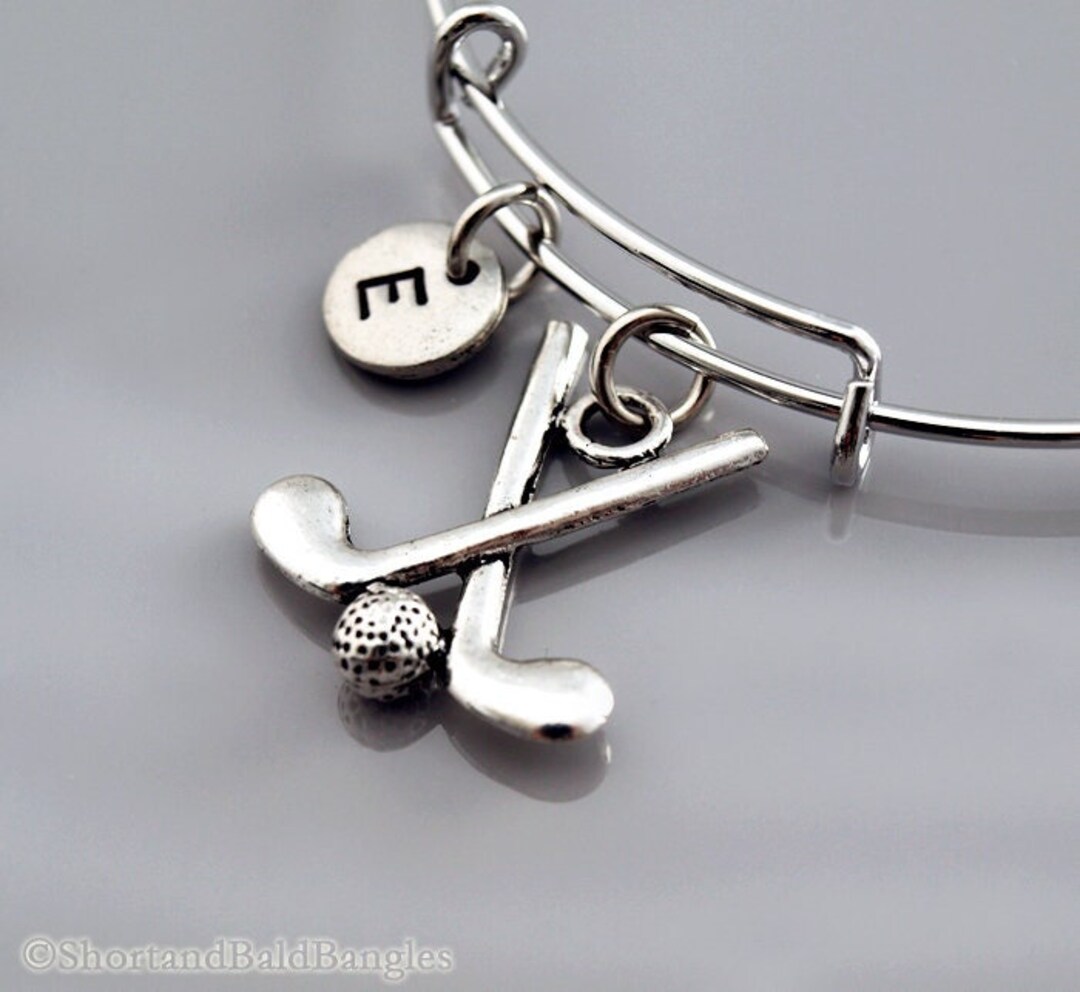 Golf Clubs Bangle, Golf Clubs Bracelet, Golf Stick, Golf Charm Bracelet ...