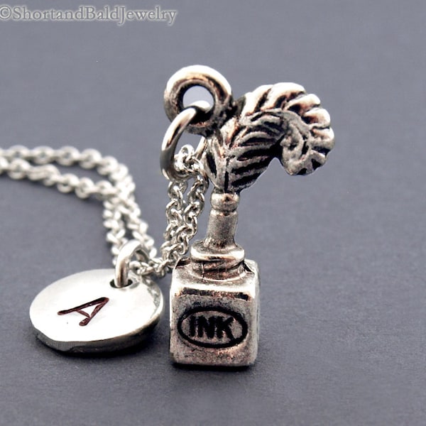 Pen Quill Necklace - Etsy