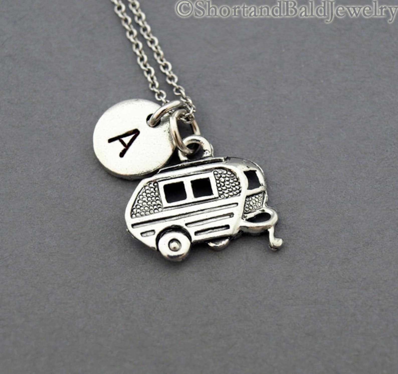 Travel Trailer Necklace Trailer Charm Caravan Charm | Etsy