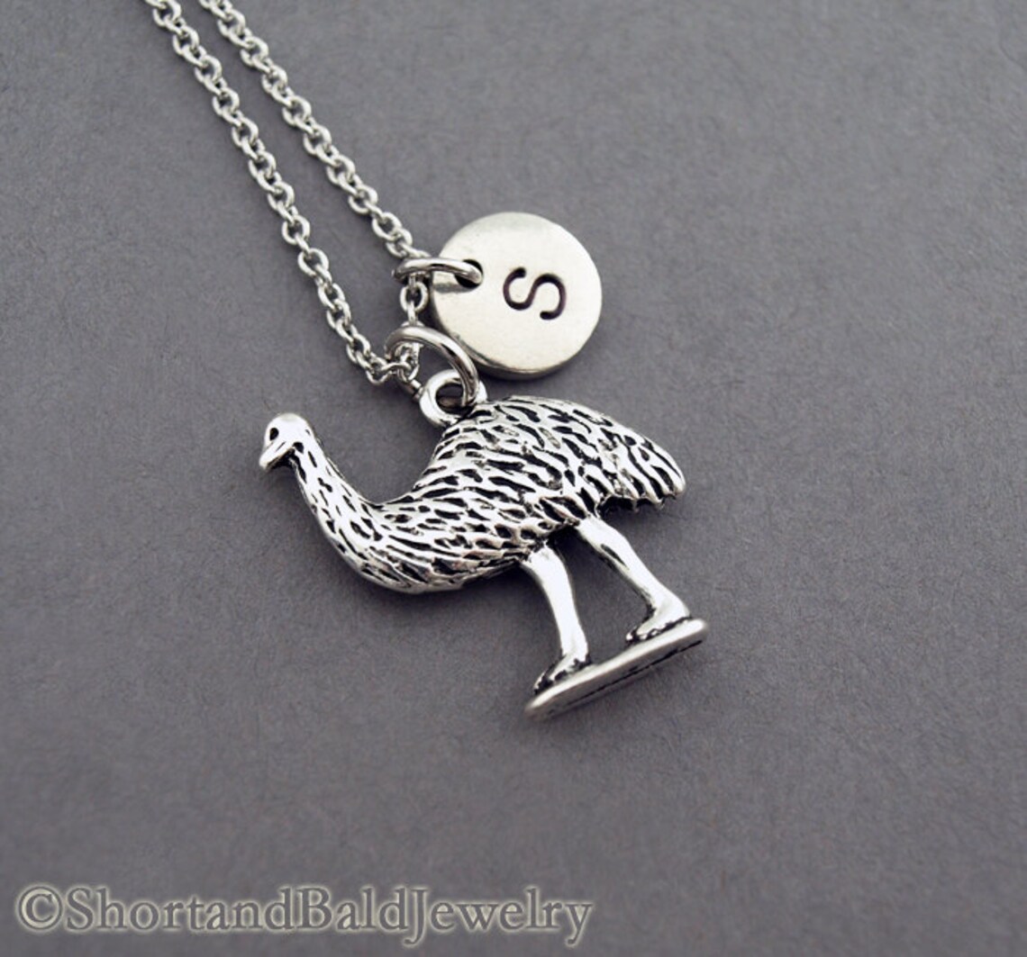 Emu Necklace Emu Charm Emu Bird Australian Emu Bird - Etsy