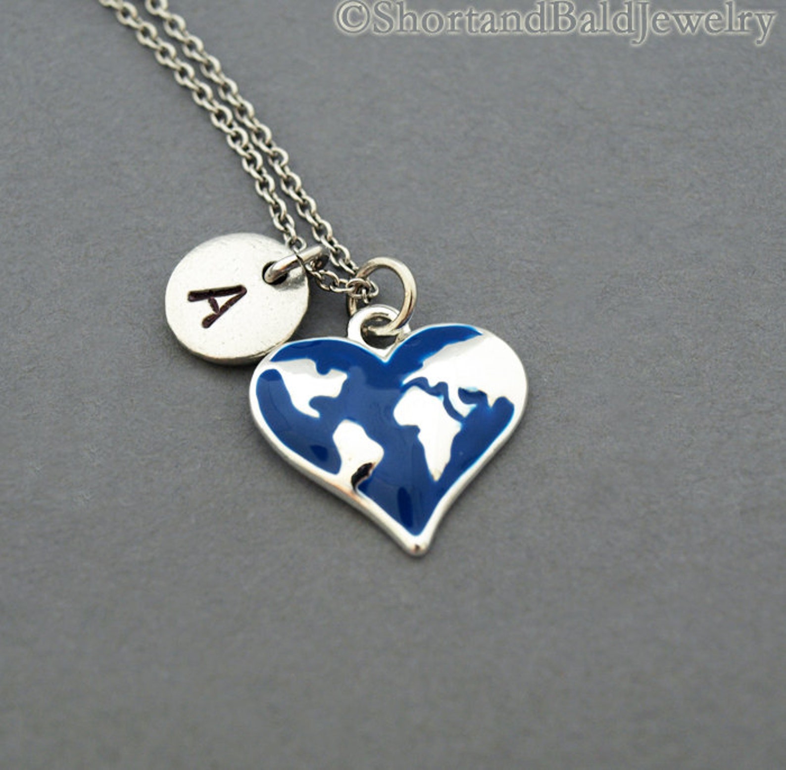 Earth Necklace, Blue Earth, Earth Heart, Globe, Long Distance ...