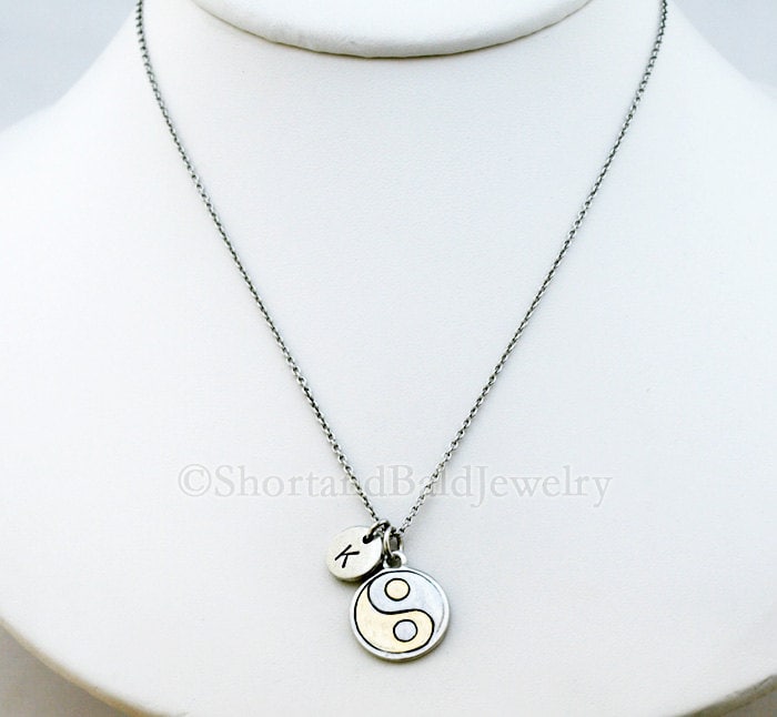 Yin and Yang Necklace Yin and Yang Charm Chinese Yin Yang - Etsy