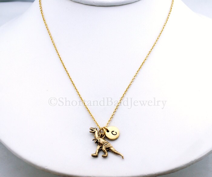 Tyrannosaurus Rex charm t-rex dinosaur t rex gold T Rex | Etsy