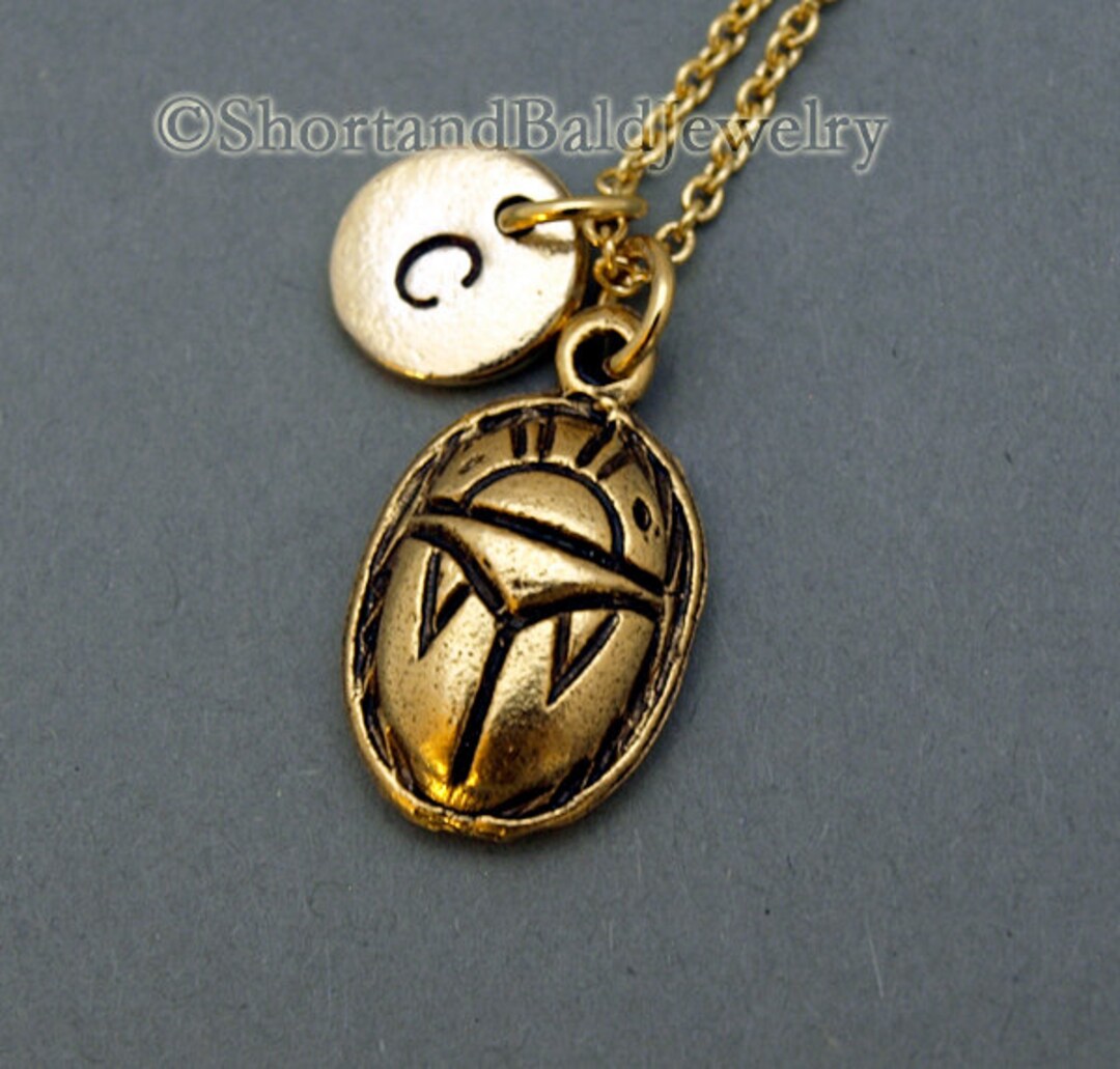 Scarab Charm Necklace, Scarab Beetle, the Holy Beetle in Ancient Egypt ...