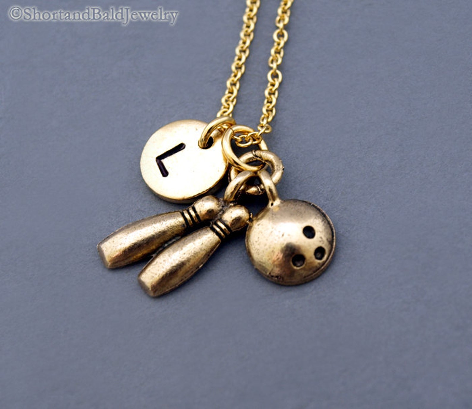 Bowling Necklace Bowling Pins Bowling Ball Bowling Charm - Etsy