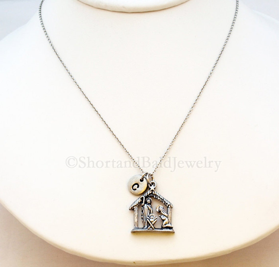 Nativity Scene Necklace Christmas Nativity Scene Birth of - Etsy