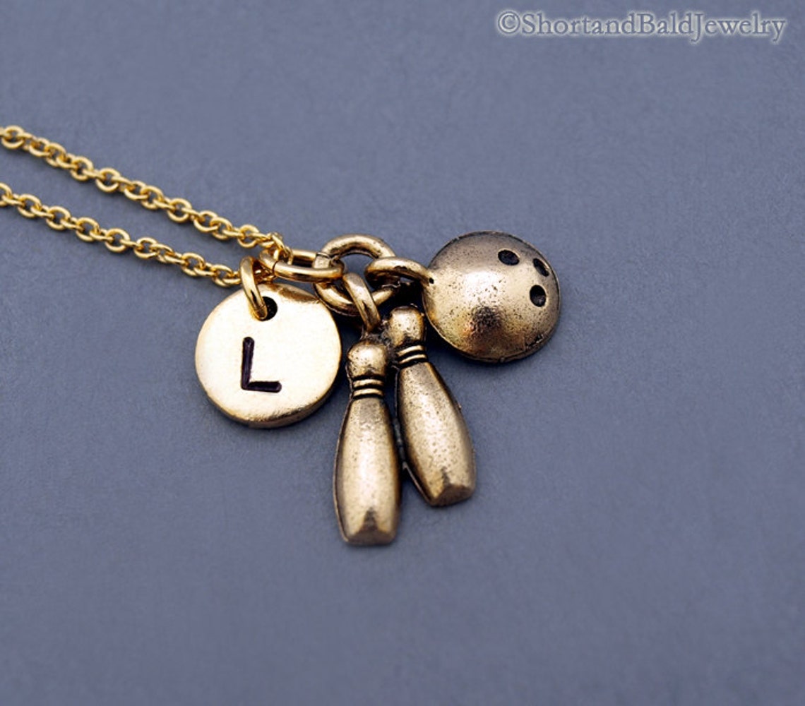 Bowling Necklace Bowling Pins Bowling Ball Bowling Charm - Etsy