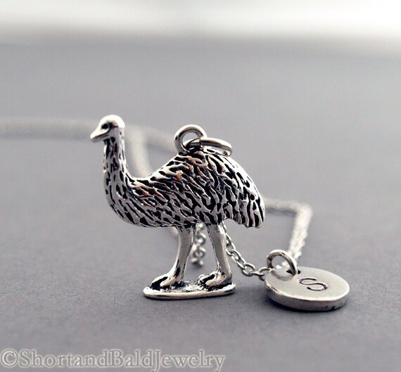 Emu Necklace Emu Charm Emu Bird Australian Emu Bird | Etsy
