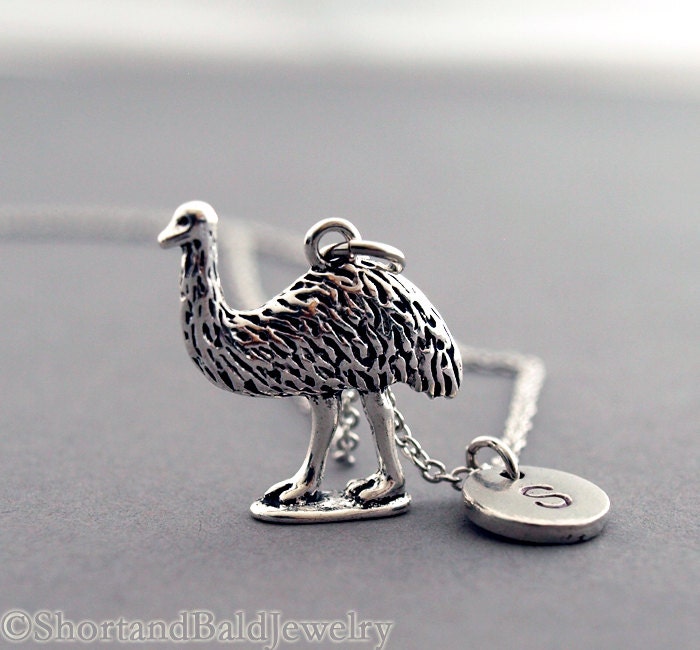 Emu Necklace Emu Charm Emu Bird Australian Emu Bird - Etsy