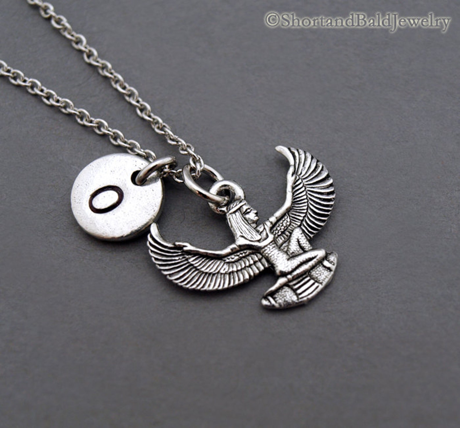 Isis Necklace Egyptian Goddess Isis Silver Isis Winged - Etsy