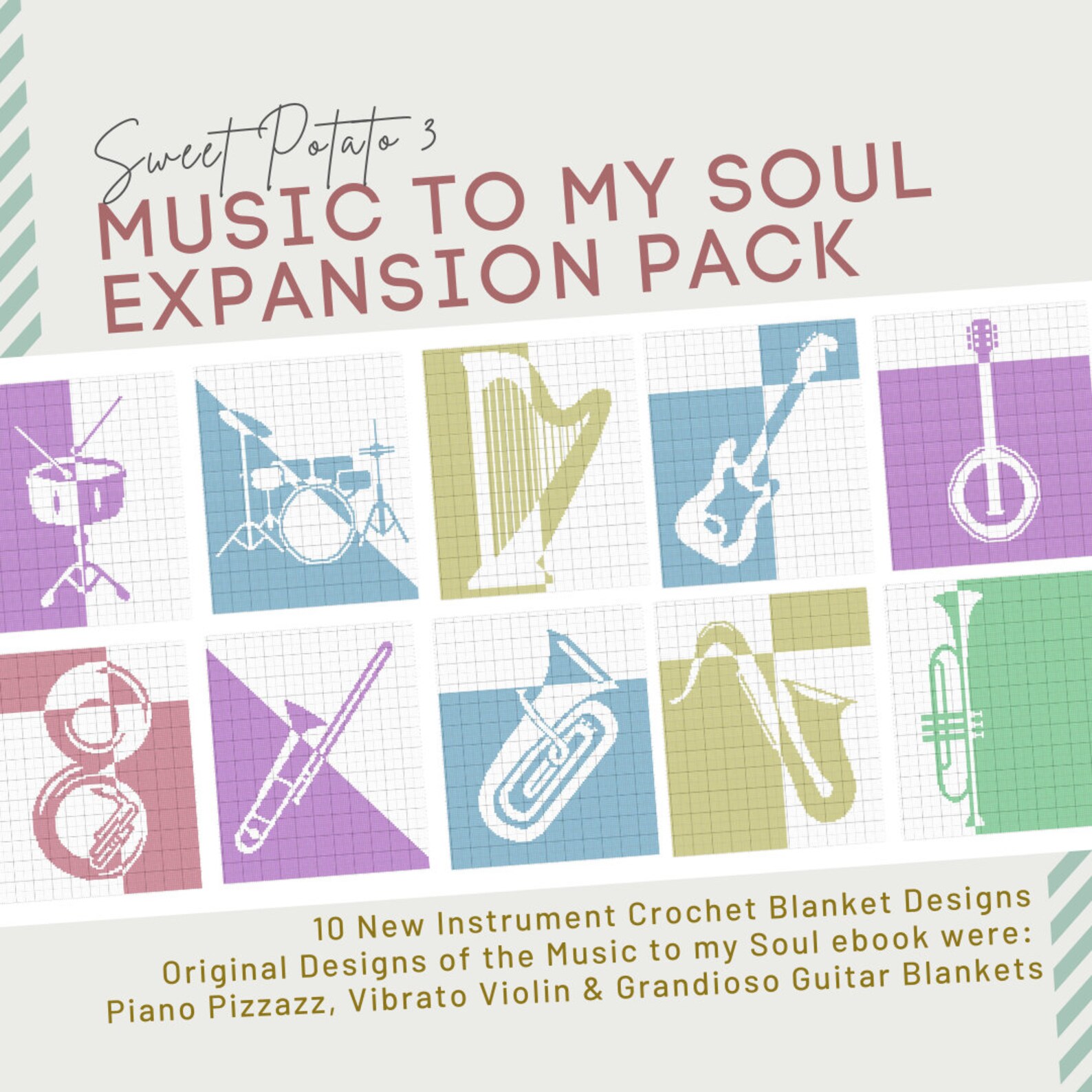 Music Expansion Pack Music to My Soul Crochet Blanket - Etsy