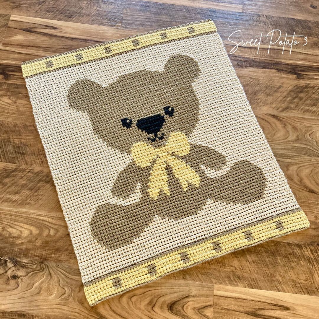 Cuddle Bear Baby Blanket Crochet Pattern - Baby Blanket, Nursery ...