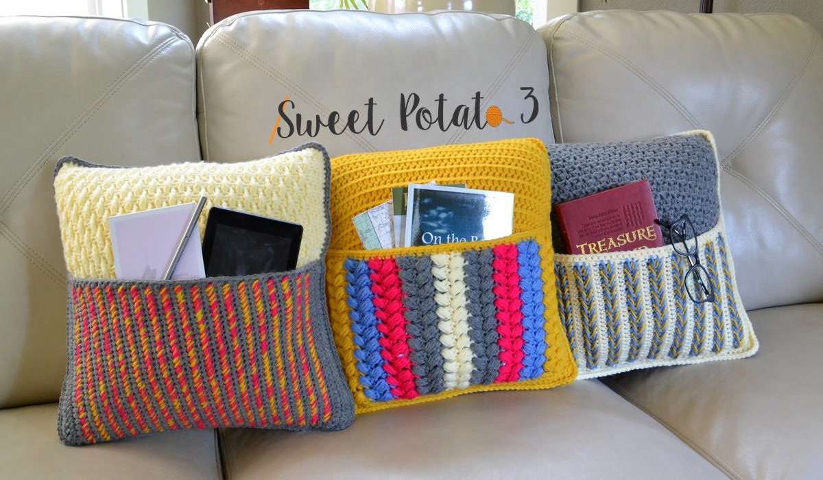 Pocket Pillows Crochet Pattern Gift Idea RV Life Remote | Etsy