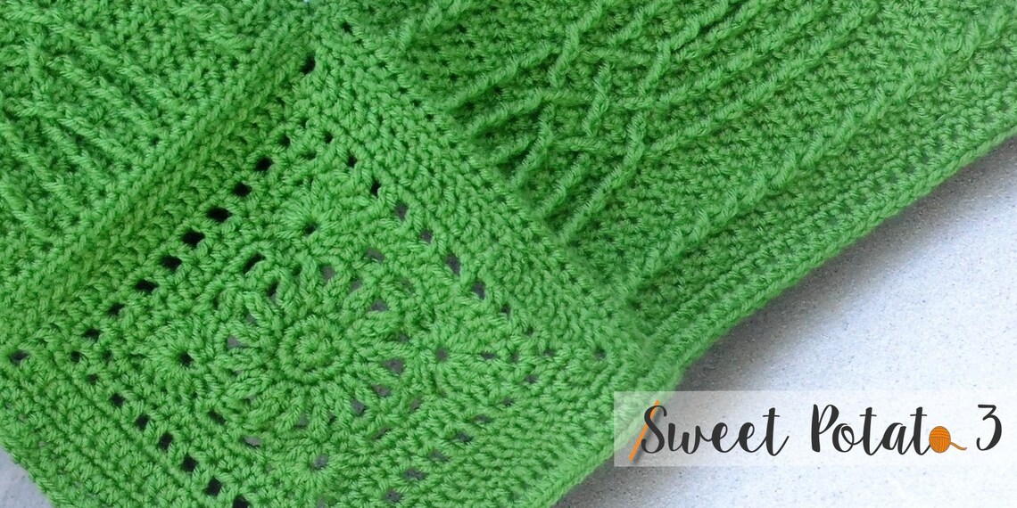 Fish on Blanket Crochet Pattern Afghan Decorative Throw | Etsy