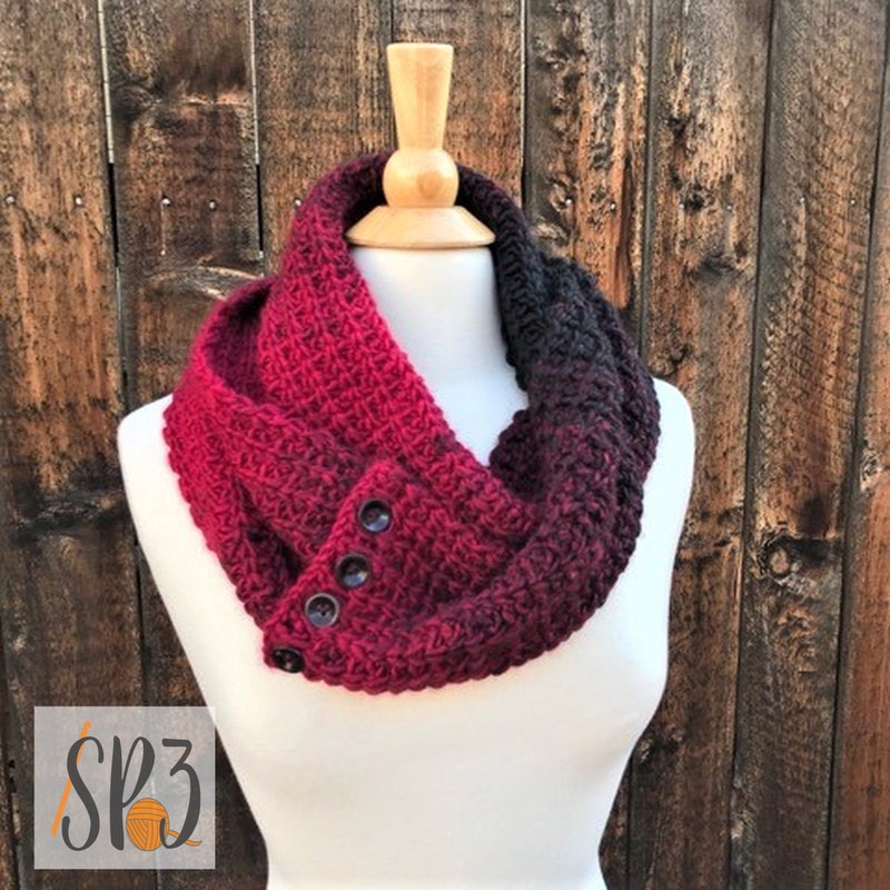 Scarf With Buttons - Etsy