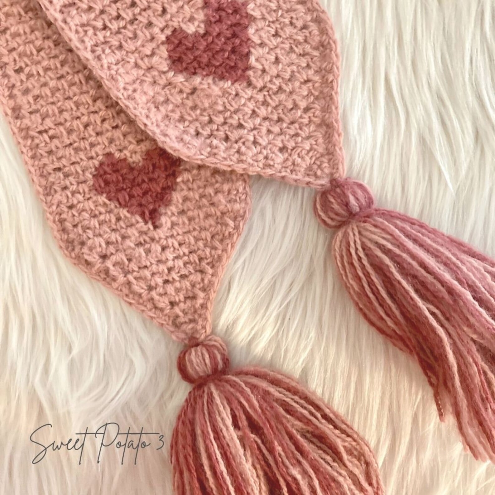 Hearts of Love Scarf - Crochet Pattern - Etsy