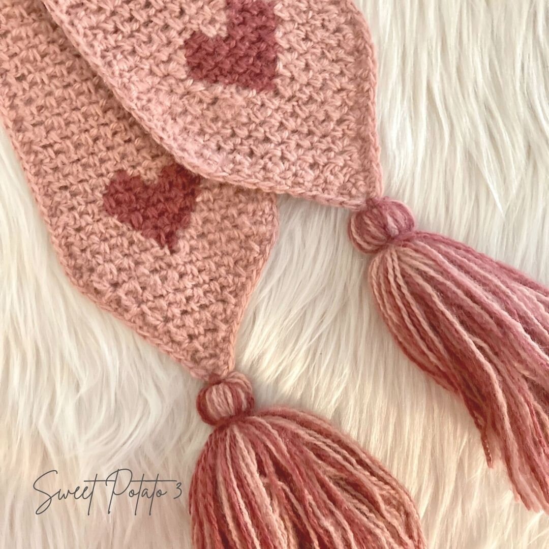 Hearts of Love Scarf - Crochet Pattern - Etsy