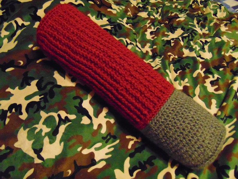 Shotgun Shell Pillow Cover - Crochet Pattern, Gift Idea for Hunter ...