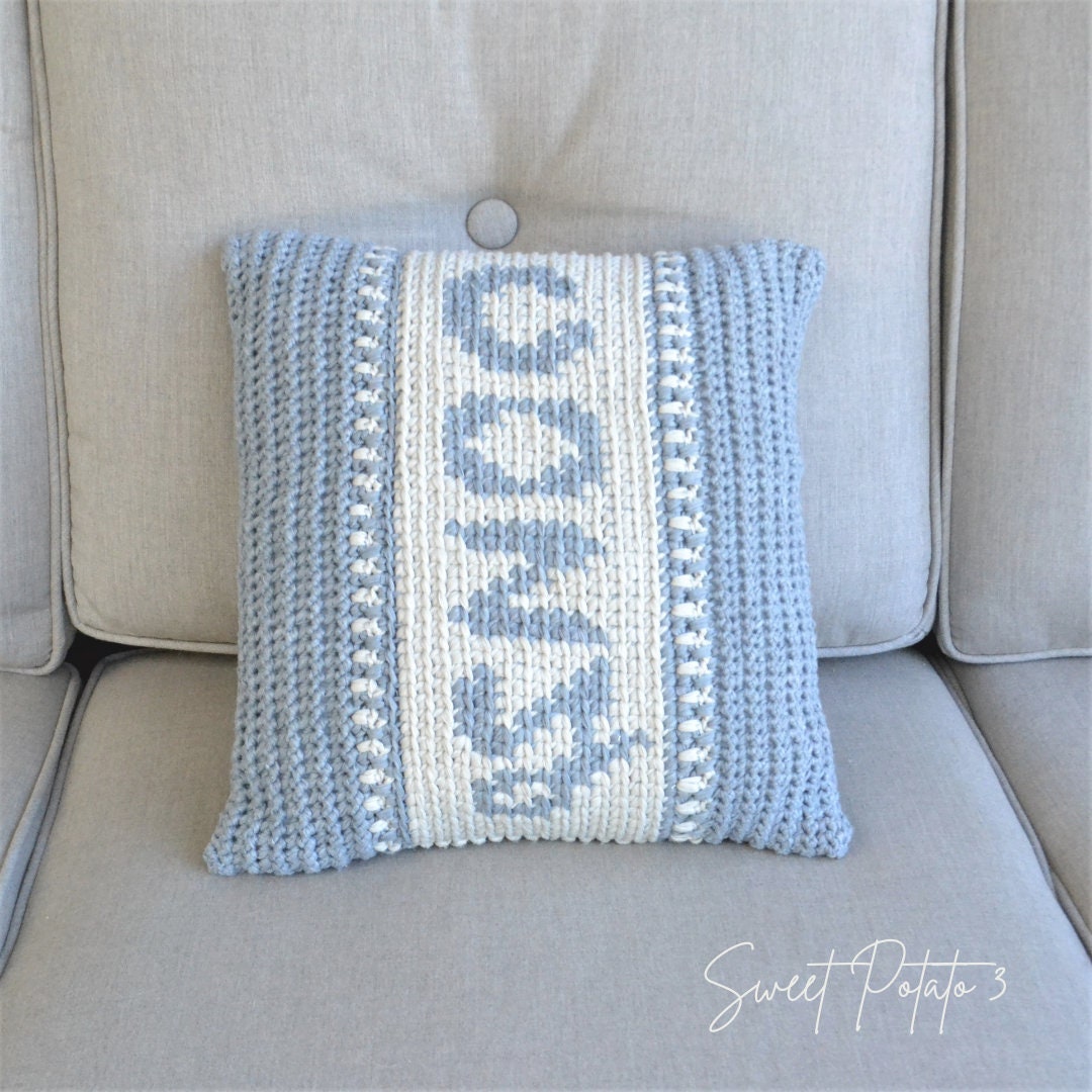 Cozy Pillow Cover Crochet Pattern - Graph Crochet Project, House ...