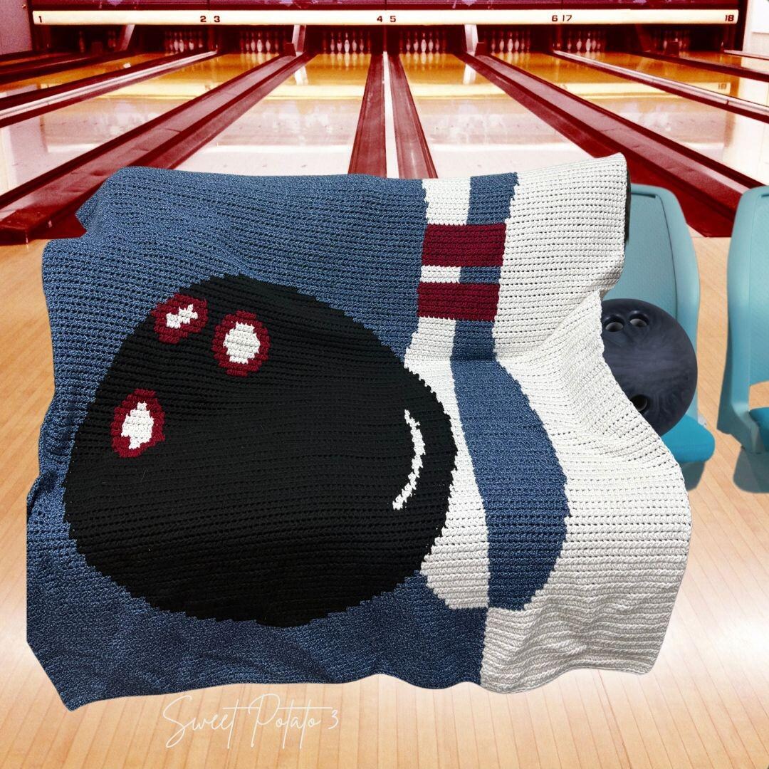 Bowling Crochet Blanket Pattern: Graph Throw (PDF Download), Bowling ...