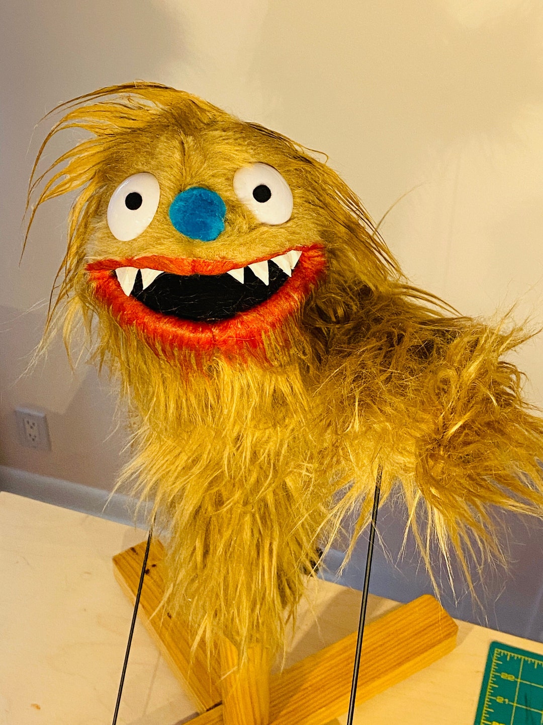 Practice Puppet, Fur Hand Puppet Halloween Show, Puppet Theater ...
