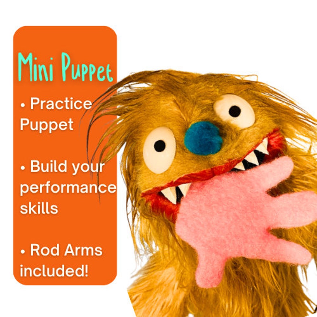 Practice Puppet Fur Hand Puppet Halloween Show Puppet - Etsy