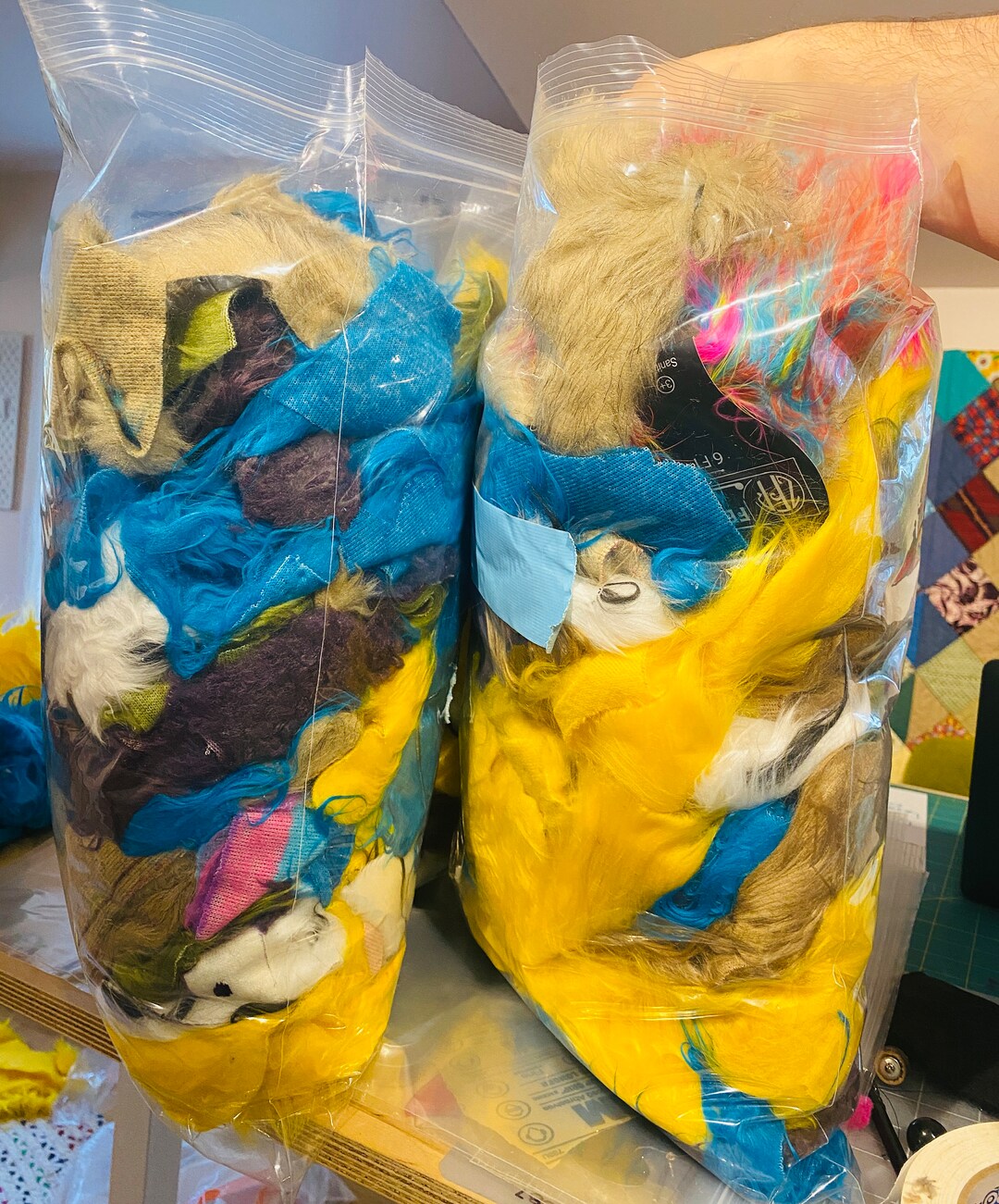 2 LBS Bag Faux Fur Mystery Box FREE Shipping Multiple Colors Variety of ...