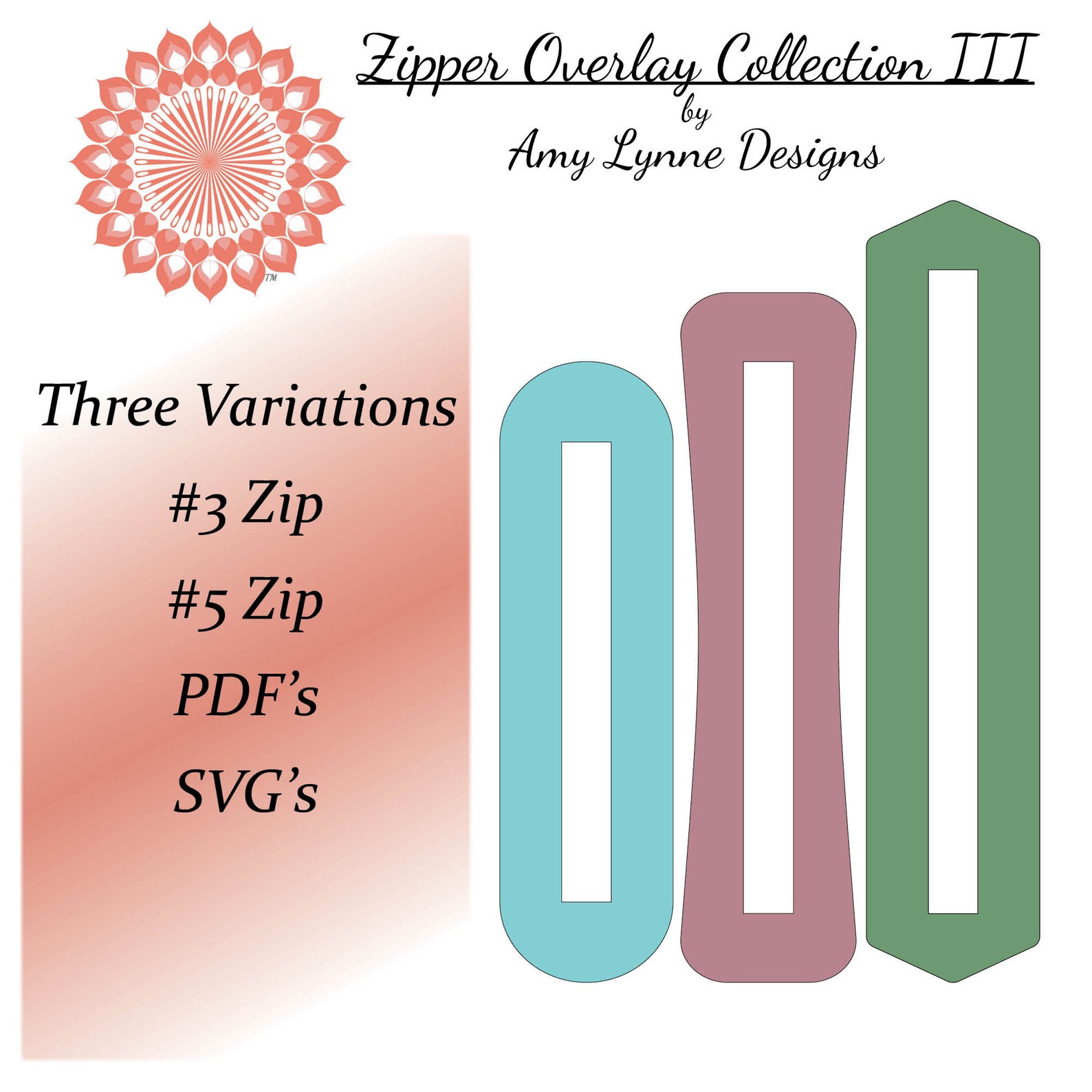Zipper Overlay Collection I II and III - Etsy
