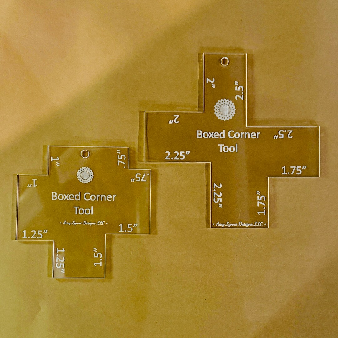 Boxed Corner Acrylic Template Set - Etsy