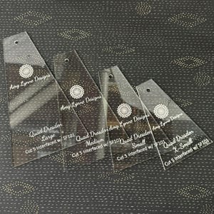 Acrylic Dresden Quad Cutting Templates in Four Sizes - Etsy