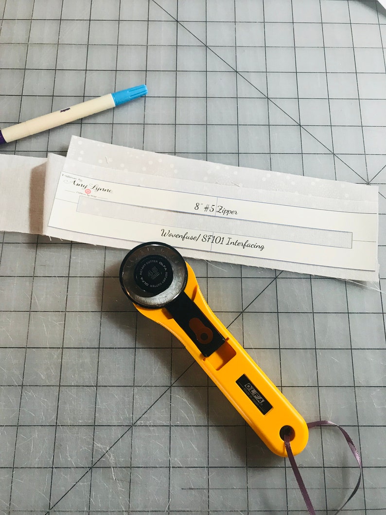 Template for 8" Zippers, #3 Zips and #5 Zips PDF, Digital File PDF ...