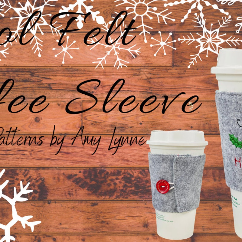 Coffee Sleeve Felt Wool - Etsy