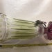 Vintage Monica Willard Vase Large Heavy Hand Painted Crystal in Green ...