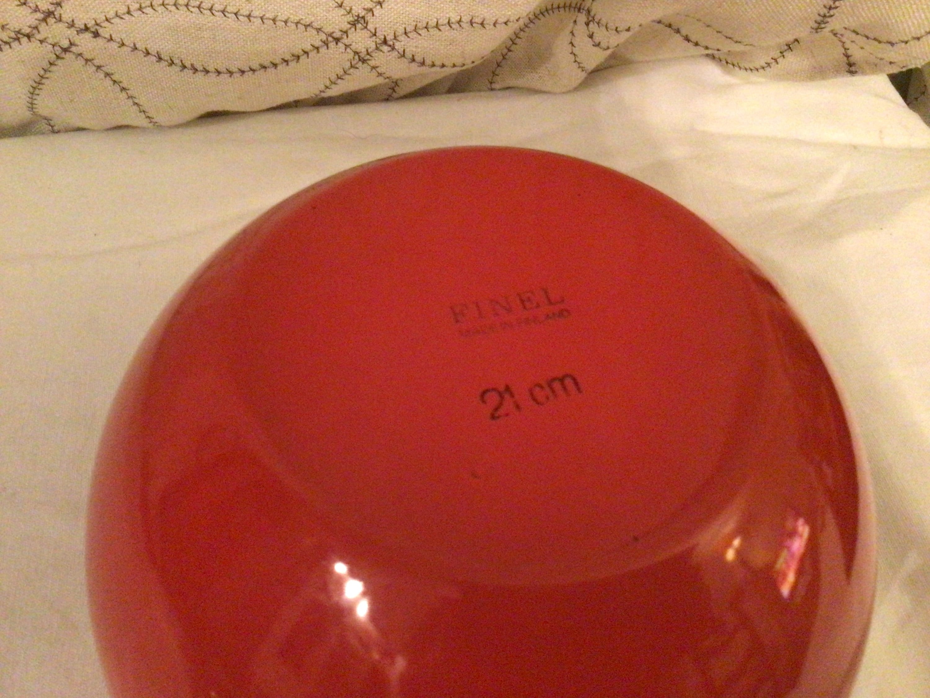 Vintage Finel 21cm Bright Red Enamelware Bowl Made in Finland Large 8.5” Wide X 6” Deep12 - Etsy