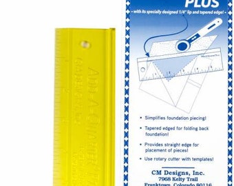 CM Designs Add a Quarter Ruler Yellow Ruler With 1/4 Lip for Paper ...