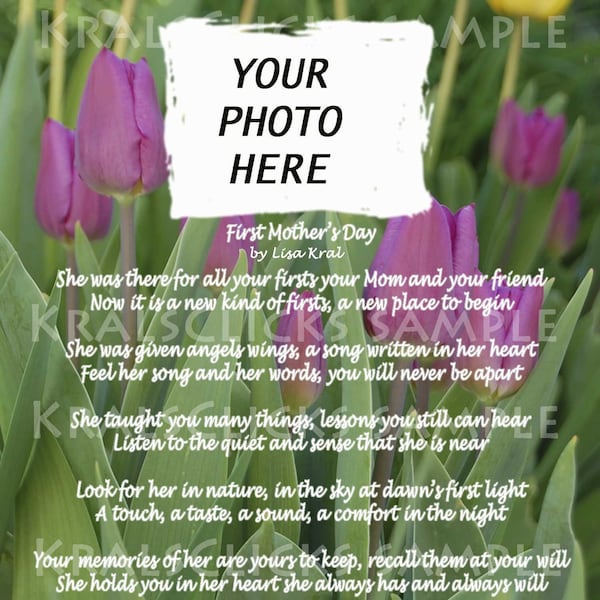 First Mothers Day Without Mom Poem - Etsy