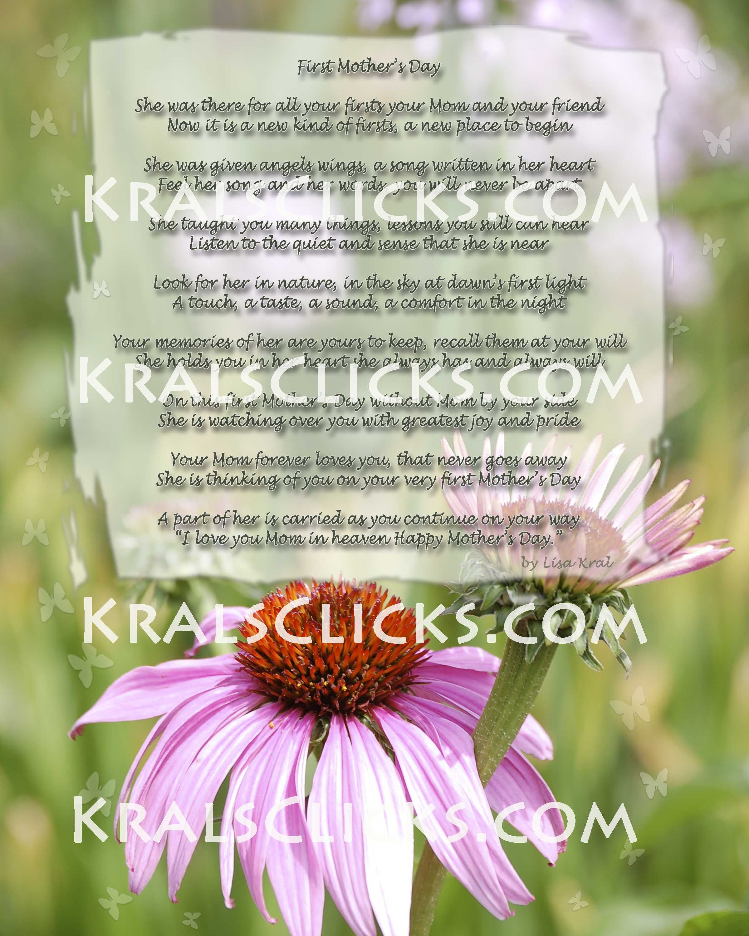 First Mothers Day Without Mom High Resolution Instant Download 8 X 10 ...