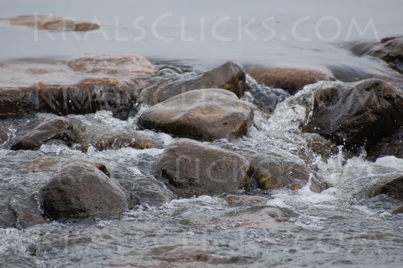 Rocks Photograph, Water Over Rocks, Fine Art Photography, Nature ...