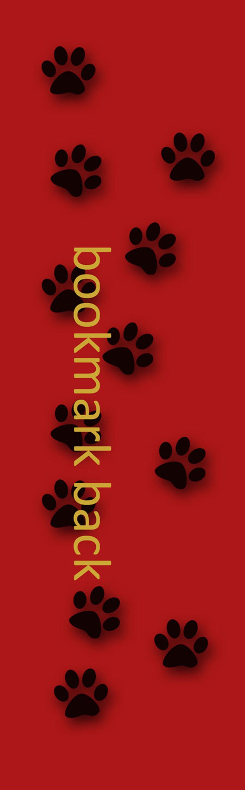 Puppy Bookmark, Black Lab, Dog, Puppy Prints, Bookmark, for Books ...