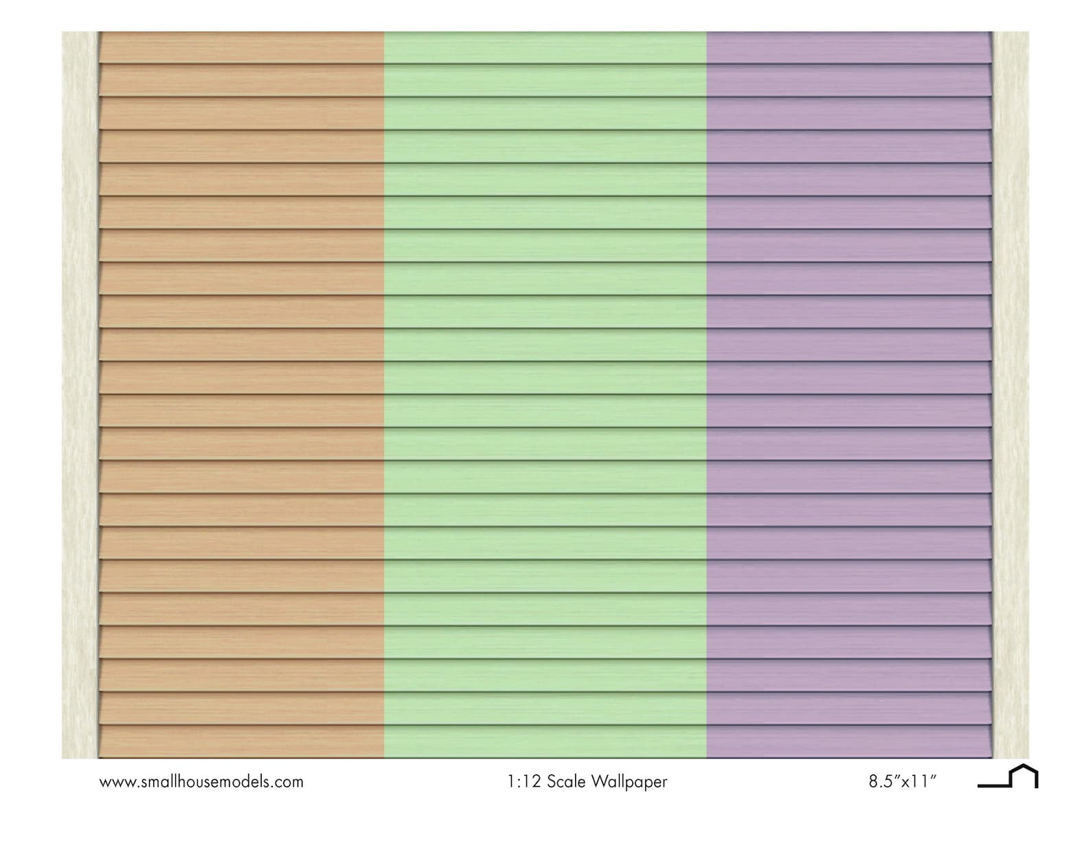 Dollhouse 1:12 Exterior Siding Printable 3 Vinyl Siding - Etsy