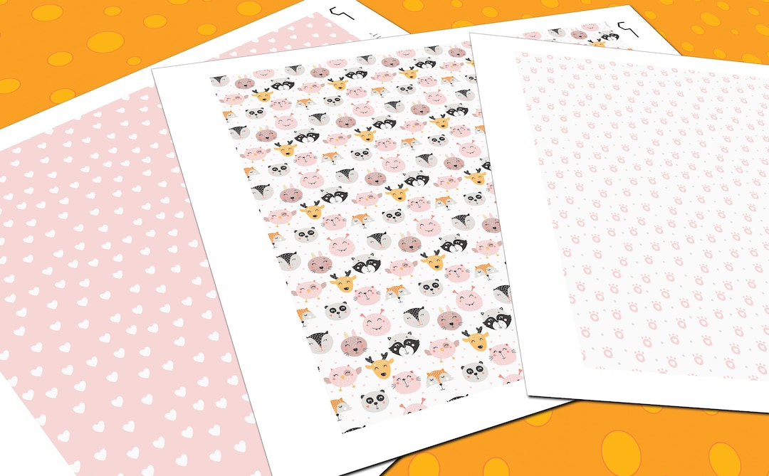 DOLLHOUSE WALLPAPER Printable Miniature Pattern 1:12 Scale Modern Doll ...