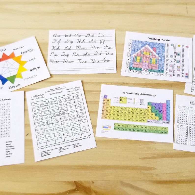 Mini School Papers for Fashion Dolls Set of 8 Miniature - Etsy