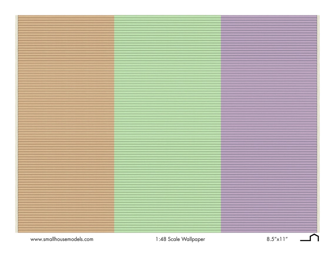 Dollhouse 1:48 Exterior Siding Printable 3 Vinyl Siding | Etsy