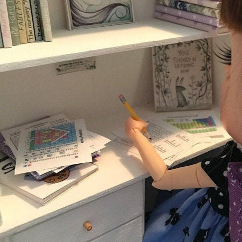 Mini School Papers for Fashion Dolls Set of 8 Miniature - Etsy