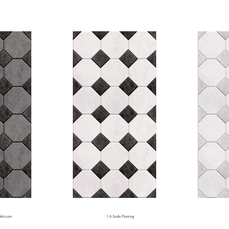 Miniature Floor Tiles - Etsy