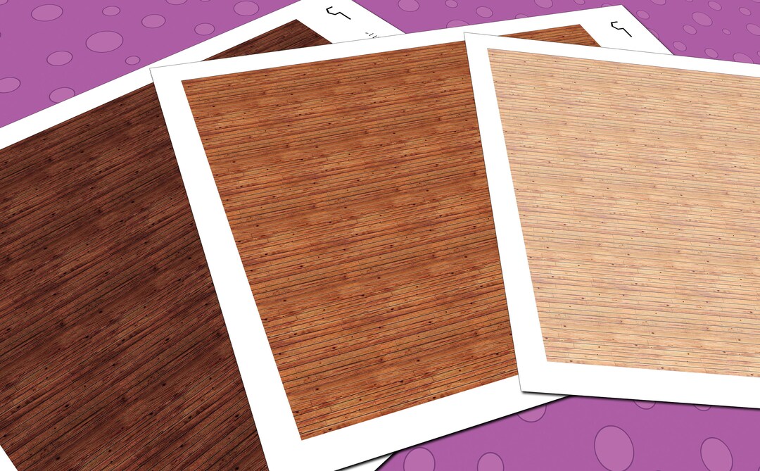 Dollhouse Hardwood Flooring, 1:48 Quarter Scale, 3 Seamless Knotty Pine ...